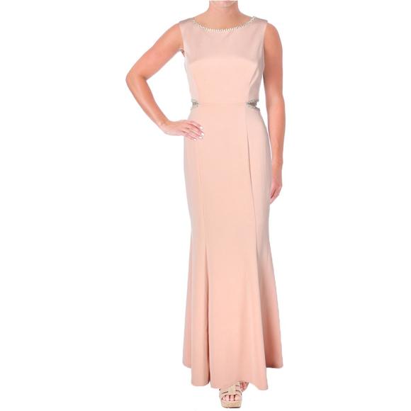 Avery G | Dresses | Avery G Womens Pink Embellished Mesh Inset Cut Out ...